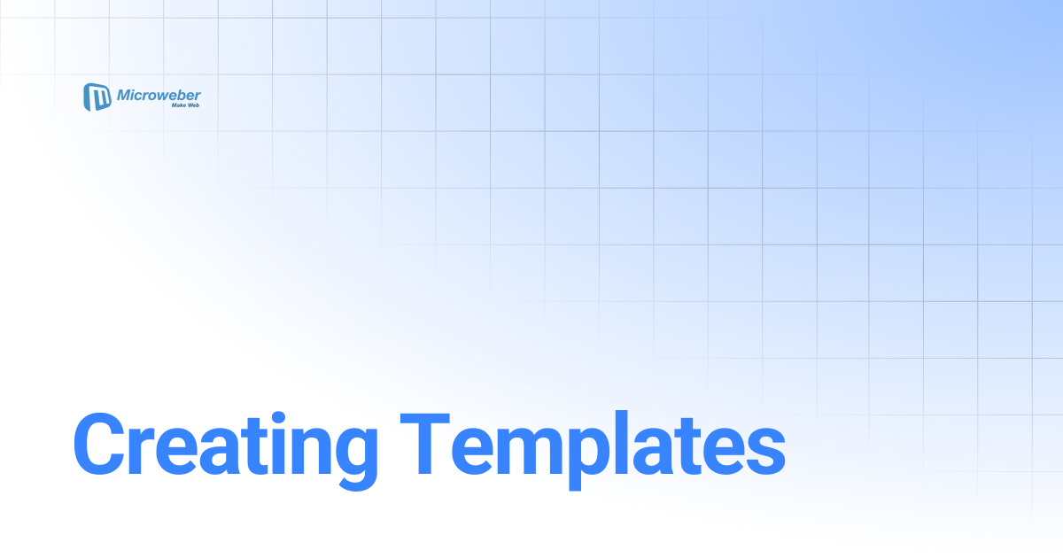 Creating Templates | microweber